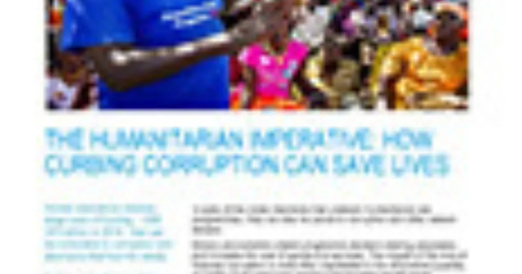 Policy brief #01/2016, The humanitarian… - Transparency.org