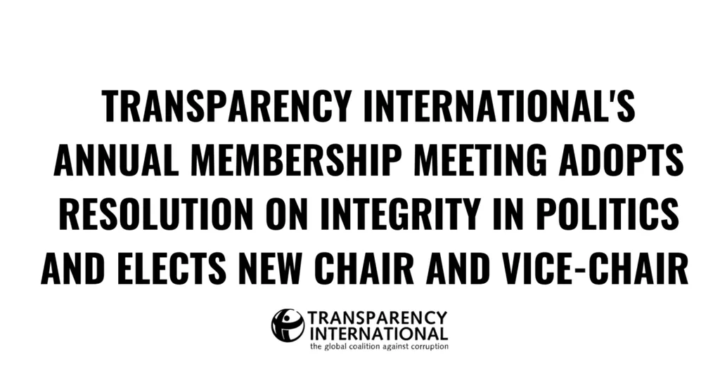 Transparency International's Annual Membership… - Transparency.org