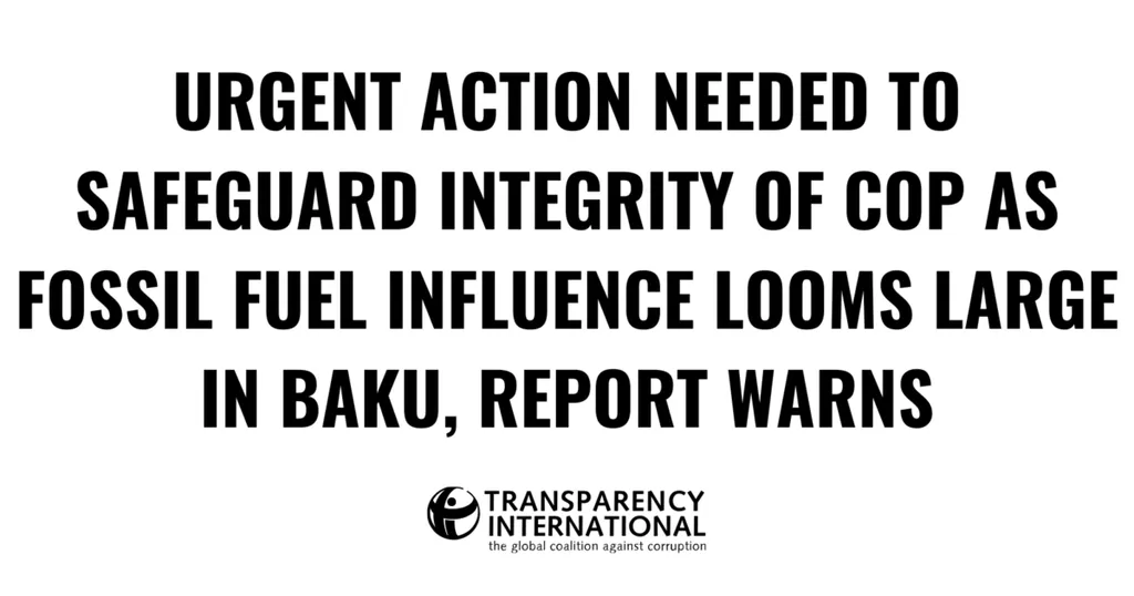 Urgent action needed to safeguard integrity of COP… - Transparency.org