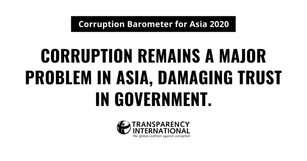 Corruption remains a major problem in Asia,… - Transparency.org