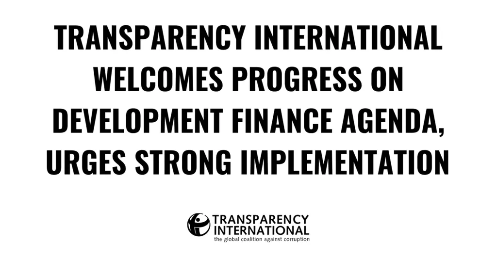 Transparency International welcomes progress on… - Transparency.org